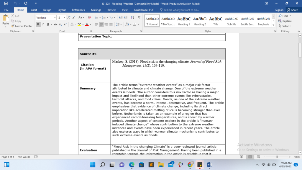 Week 3 - Assignment 1: Annotated Bibliography - Writ Task
